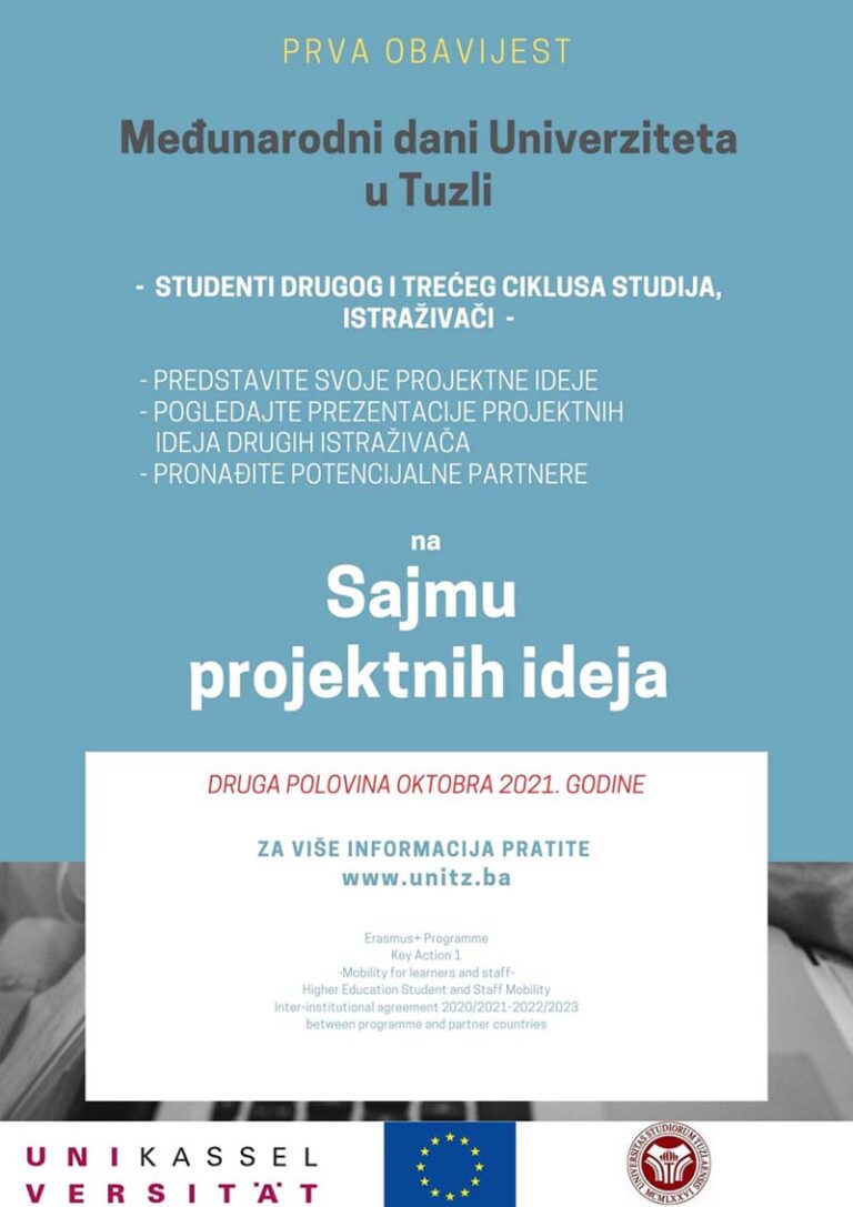 Međunarodni dani Univerziteta u Tuzli - Univerzitet u Tuzli