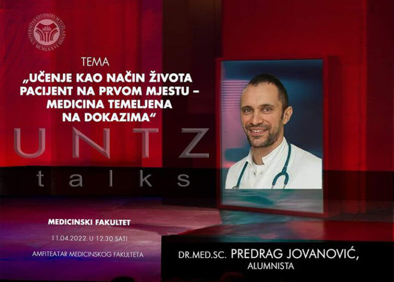 UNTZ TALKS: MEDICINSKI FAKULTET - Univerzitet u Tuzli