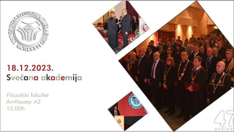 SVEČANA AKADEMIJA UNIVERZITETA U TUZLI - Univerzitet u Tuzli