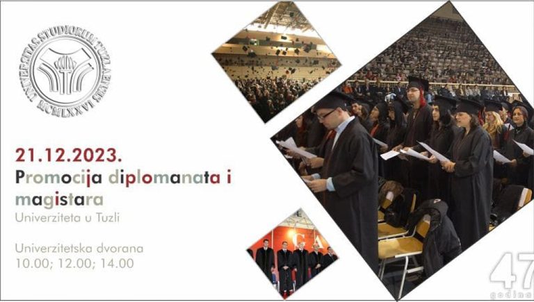 Promocija diplomanata i magistranata Univerziteta u Tuzli - Univerzitet u Tuzli